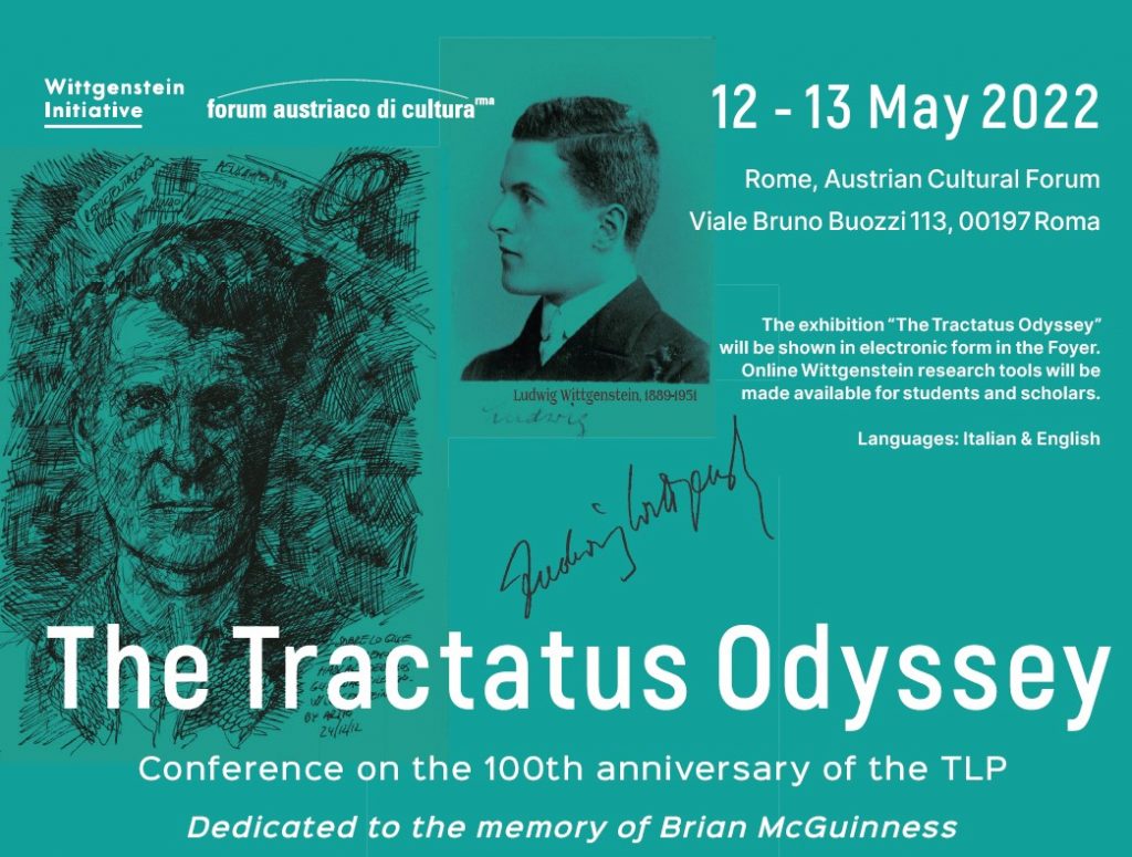LIVE STREAM on 12-13 May 2022, Rome: Conference The Tractatus Odyssey ...